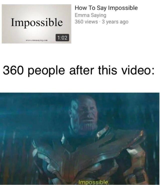 The best Impossible memes :) Memedroid