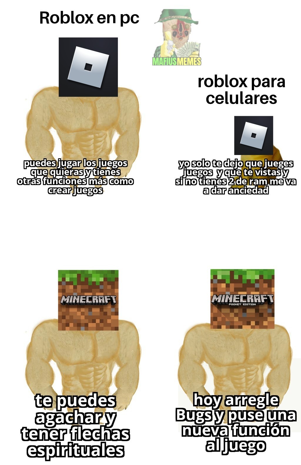 Roblox para celulares es caca - Meme subido por xansmemero :) Memedroid
