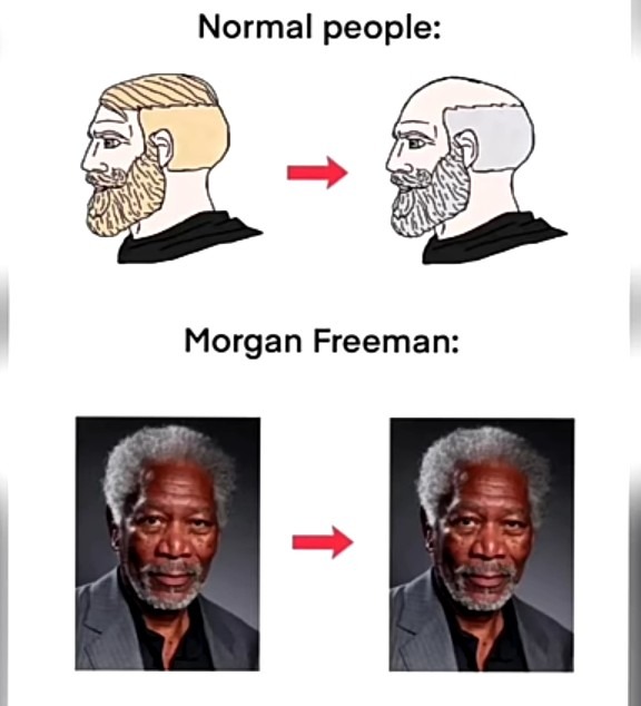 Morgan Freeman es eterno - Meme subido por UnRandomPL :) Memedroid