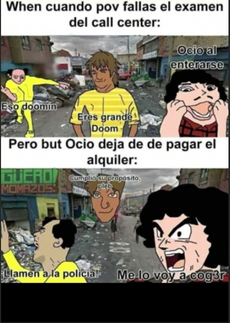 Solo un meme de doomentio que robe, porque tengo falta de creatividad ...