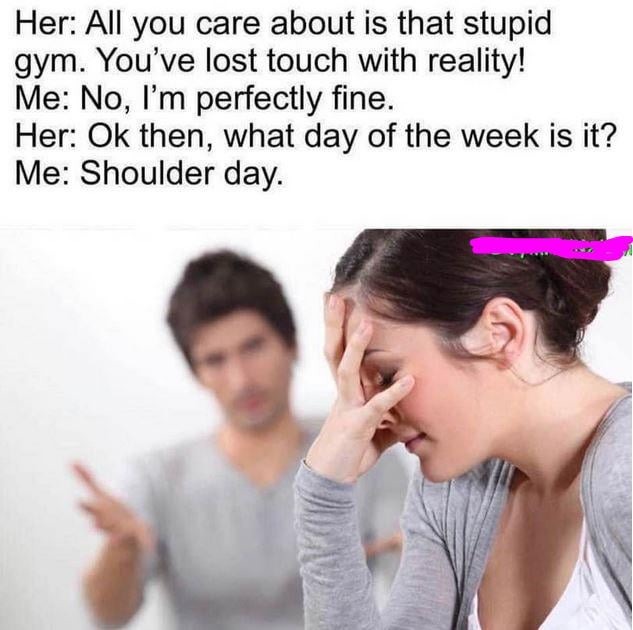 Shoulder Day Memes Effective Back And Shoulder Workout For Fitness