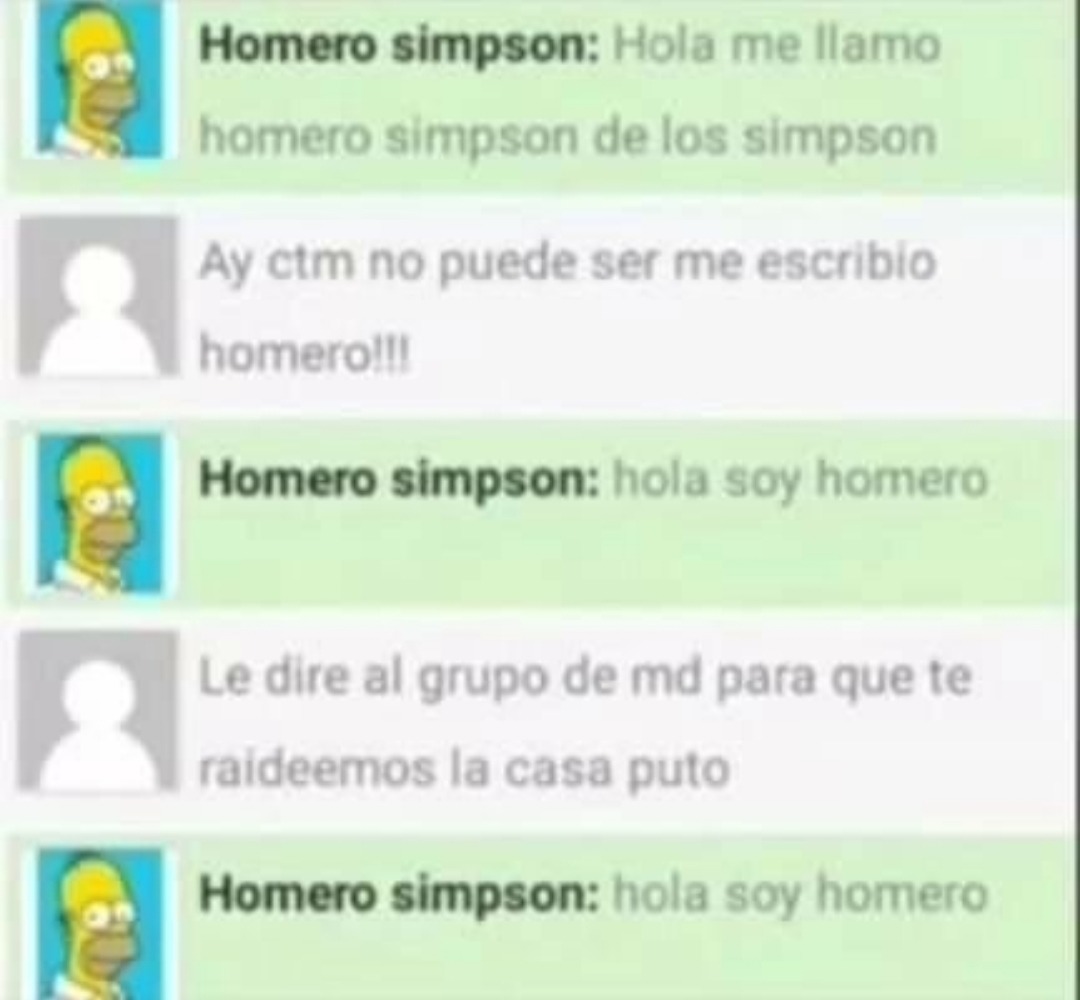 hola soy homero - Meme subido por Elrampage :) Memedroid