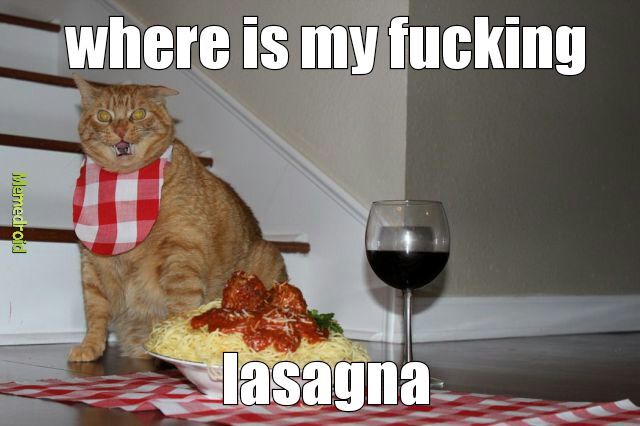 fucking lasagna - Meme subido por mnstrjunkie :) Memedroid