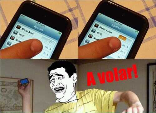 Modo avión jaja - Meme subido por menakmena :) Memedroid