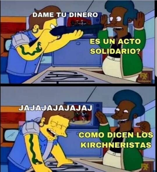 "Acto solidario" - Meme subido por AquilesBaylo :) Memedroid