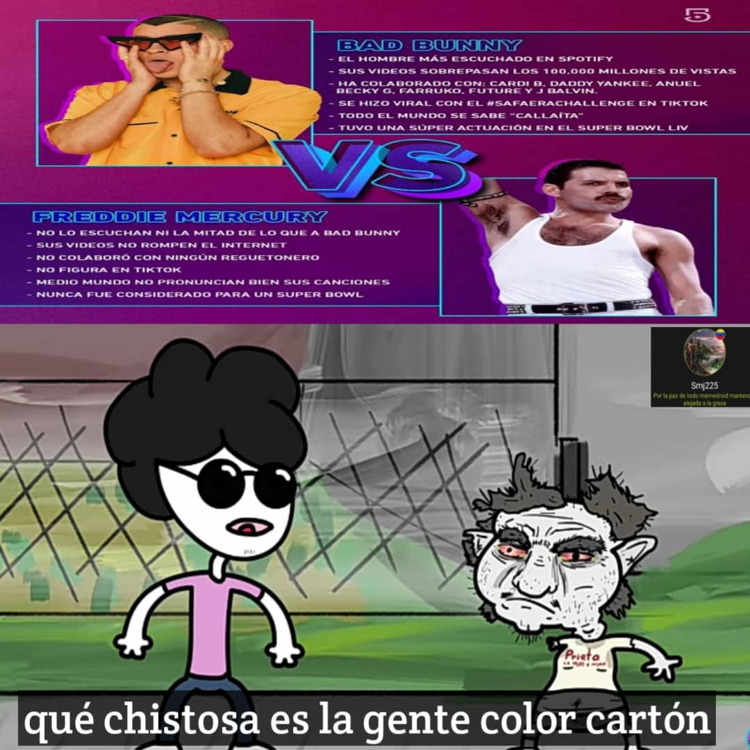 Chistosa la gente color cartón alto capo el Freddy mercurio - Meme ...