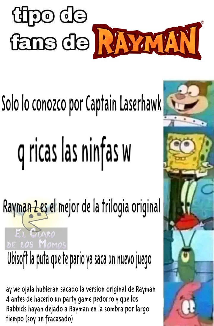 Top memes de Rayman en español :) Memedroid