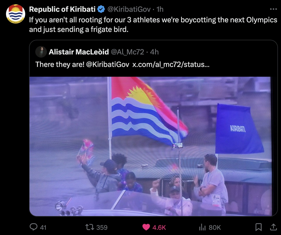 The best Paris 2024 Kiribati memes :) Memedroid
