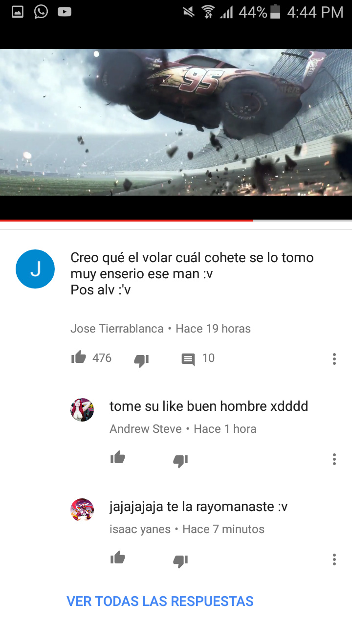 R.I.P Rayo McQueen v': - Meme subido por WL-Shajayroh :) Memedroid