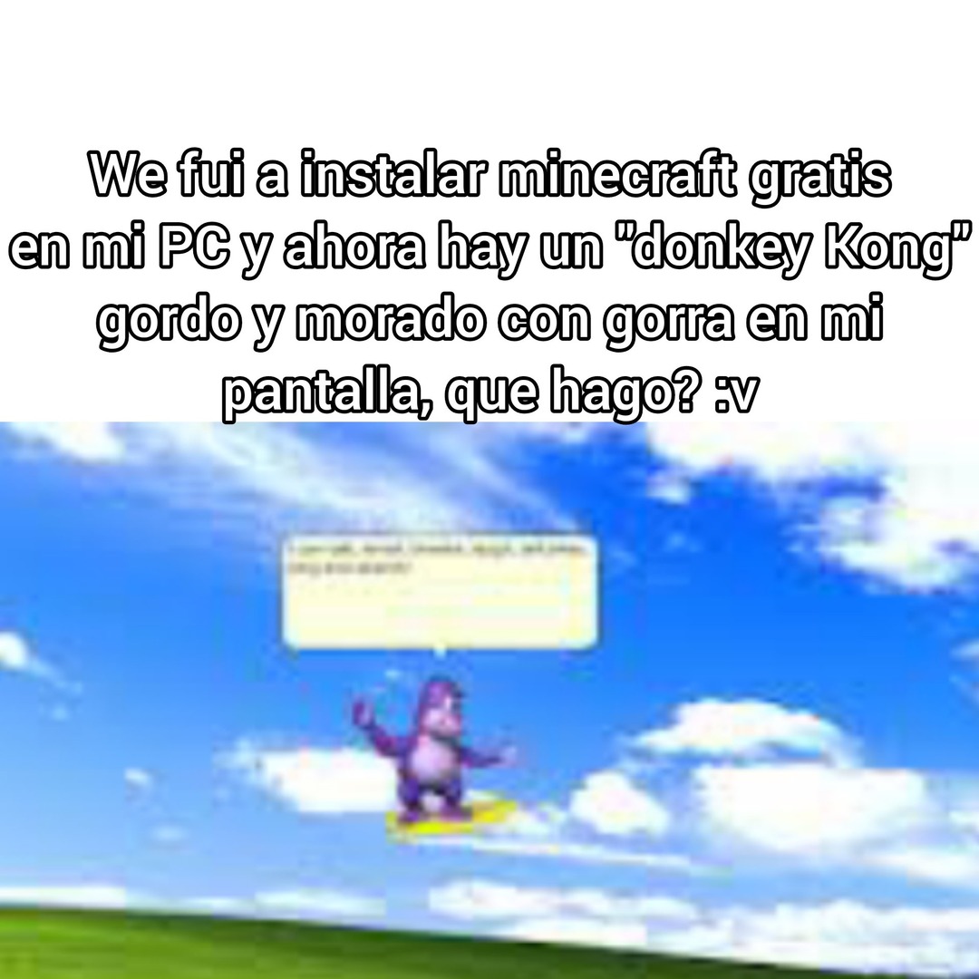 Hay un pinchi mono morado en mi pantalla, que hago :v? - Meme subido ...