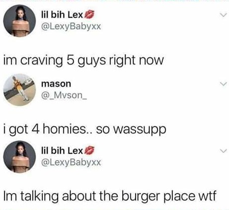 5 Guys - Meme by fuzzyunicorn :) Memedroid