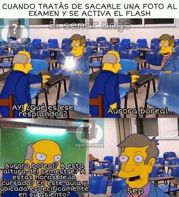 Memes de tareas exámenes escuela no 9 flashazo - Meme subido por ...