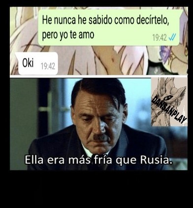 La conversación fue real... Me siento vacío y dolido... - Meme subido ...