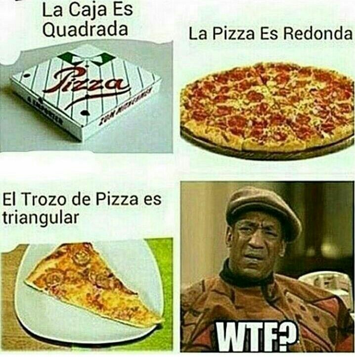 Matematicas y geometría = pizza - Meme subido por LOLXb24242 :) Memedroid