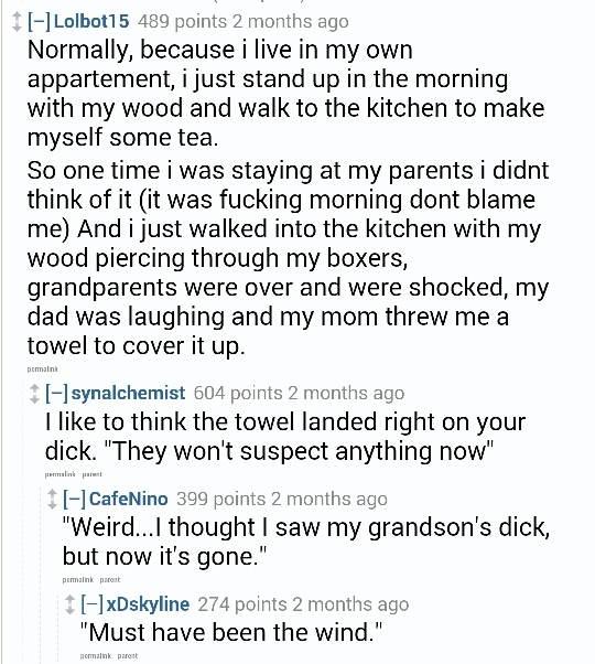 on reddit reading about awkward boners - Meme by Happyhurry :) Memedroid