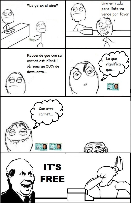 It's free!!!! - Meme subido por hugomaxdoblemax :) Memedroid