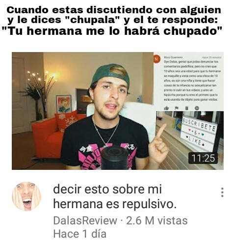 Nuevo video de reclamo completamente serio sin memes de Dalas - Meme ...