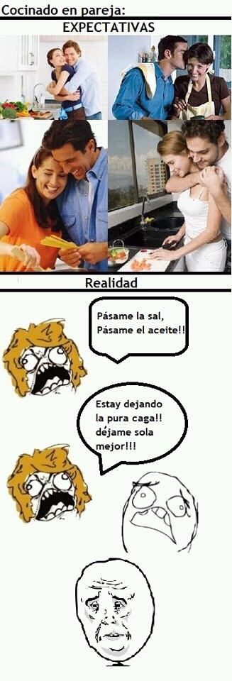 Amor y convivencias entre parejas - Meme subido por menakmena :) Memedroid