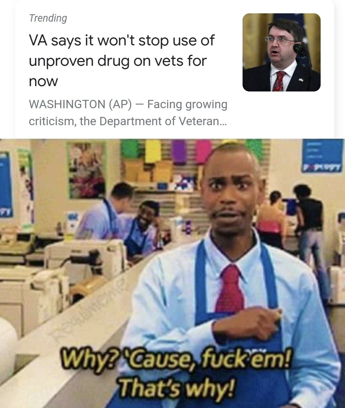 Even with your DD-214, you're still a lab rat - Meme by vixi48 :) Memedroid