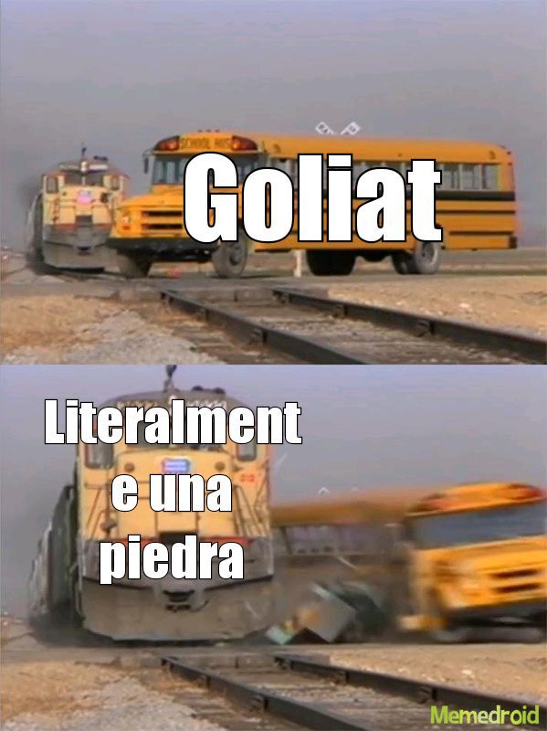 David VS goliat - Meme subido por Adrianfr06 :) Memedroid