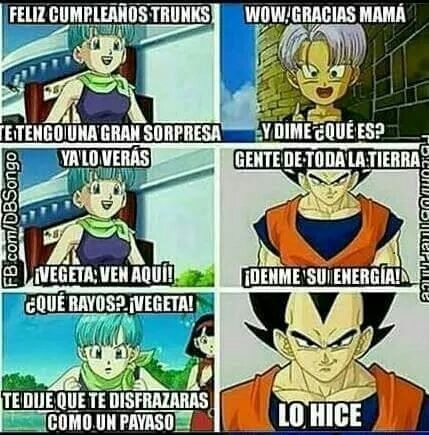 meme de cumpleaños de dragon ball - Meme subido por MariofromCanarias ...