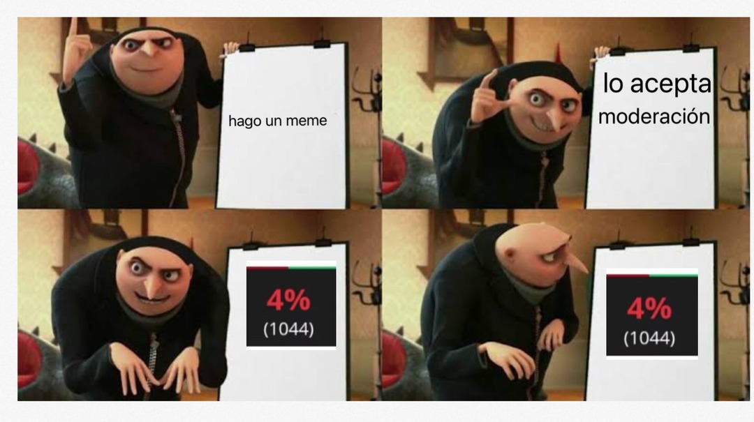 A ver si logramos que esté meme se quede en 4% - Meme subido por Free ...