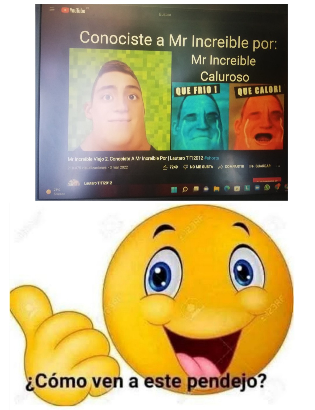 Mr weon. - Meme subido por Kyle12311 :) Memedroid