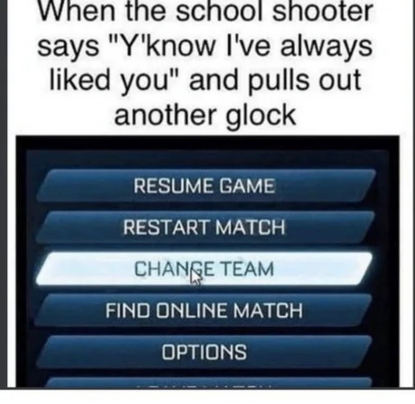 hang on a minute guys, even tho you kill people, you get a free glock ...