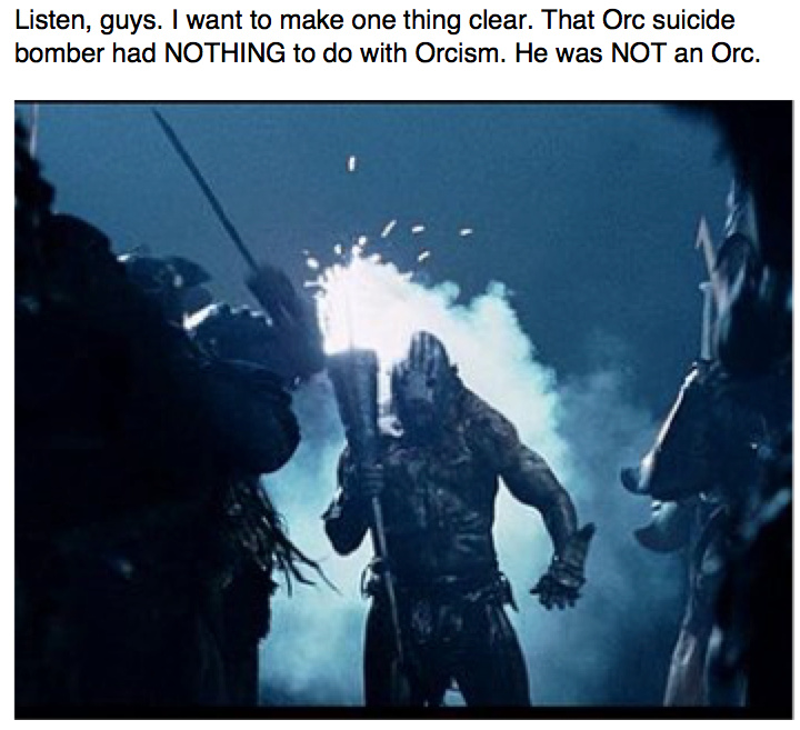 That guys not an orc - Meme by AltKnight :) Memedroid