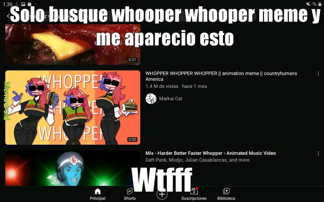 Estaba buscando la cancion de un meme i me aparecio estp - Meme subido ...