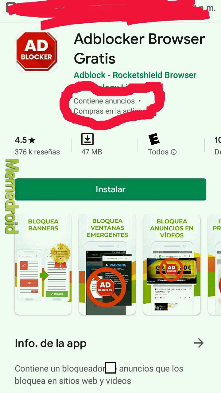 Porque tiene anuncios - Meme subido por Ajdask :) Memedroid