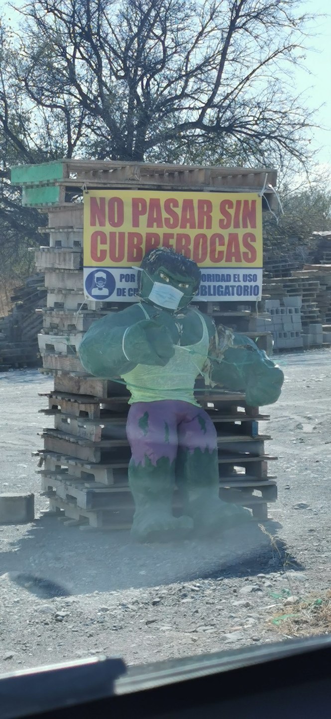 Hulk cubrebocas - Meme subido por djlightfire :) Memedroid