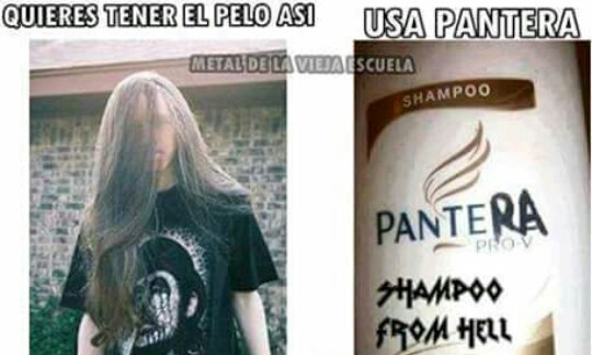 Porque los metaleros nos cuidamos el pelo. - Meme subido por The ...