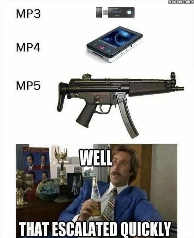 I want an mp5 - Meme by arbosa :) Memedroid