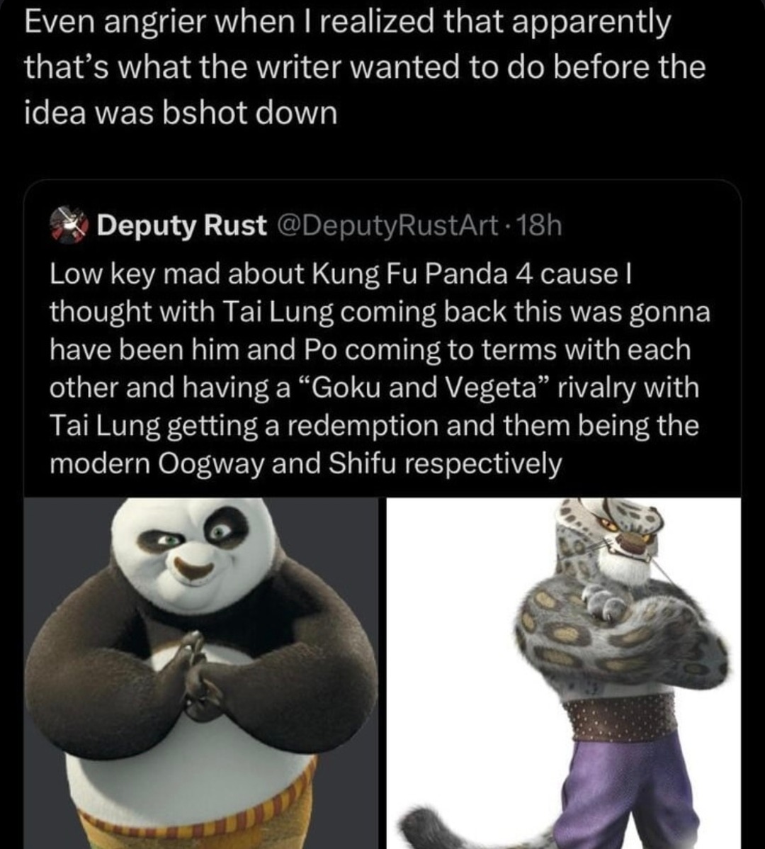 Mestre Panda De Kung Fu Oogway Vs Tai Lung