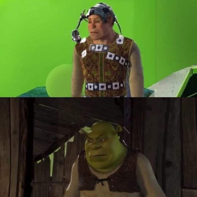 Shrek tras las cámaras - Meme subido por MENAVK :) Memedroid