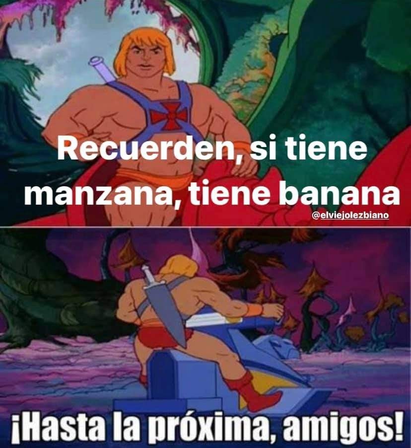 Manzana y banana - Meme subido por wolschaldo :) Memedroid