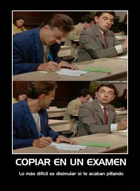 copiar en un examen xD - Meme subido por valkarita :) Memedroid