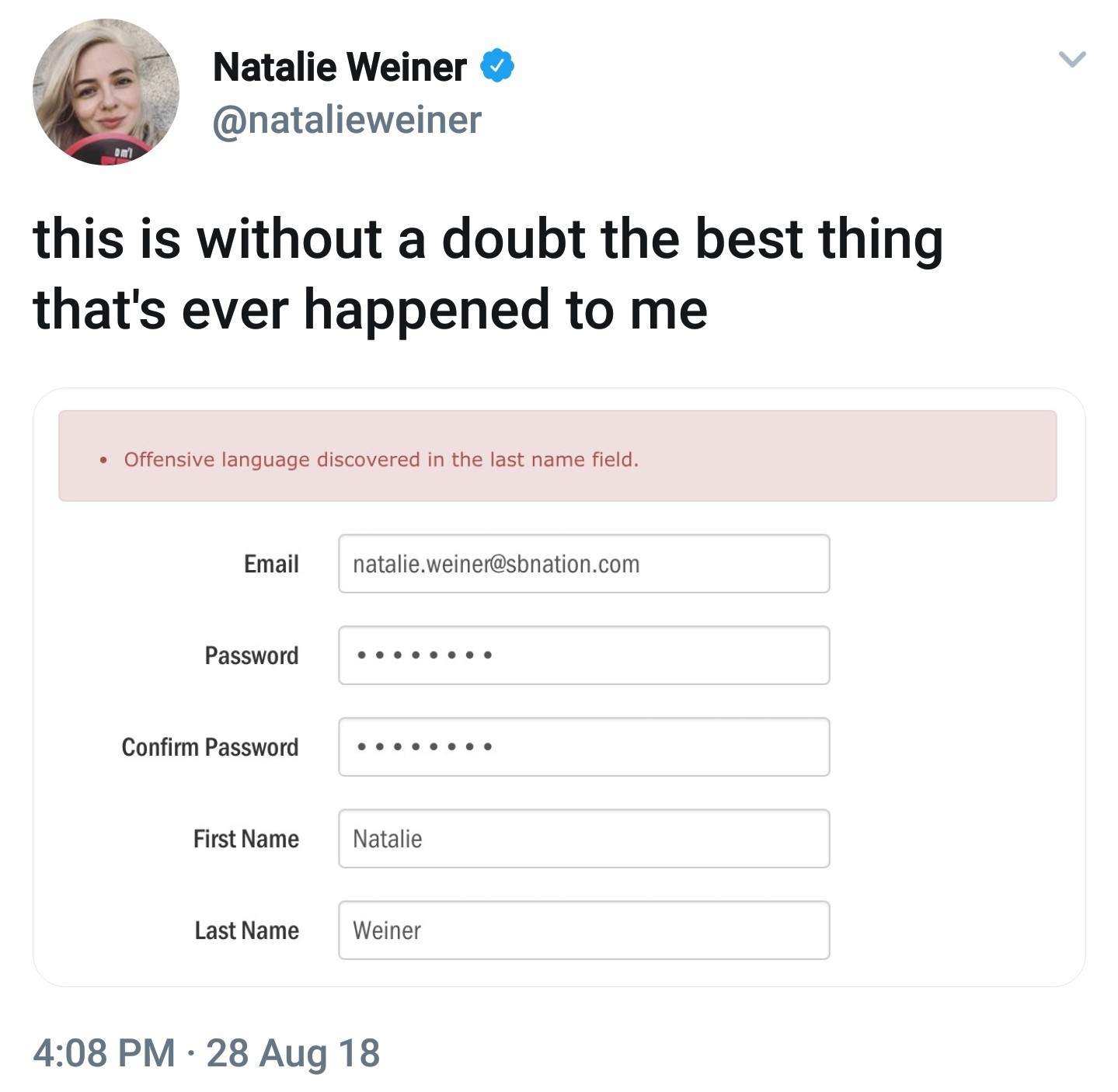 Weiner is the worst of the anatomical slang words... - Meme by Foxhawk ...