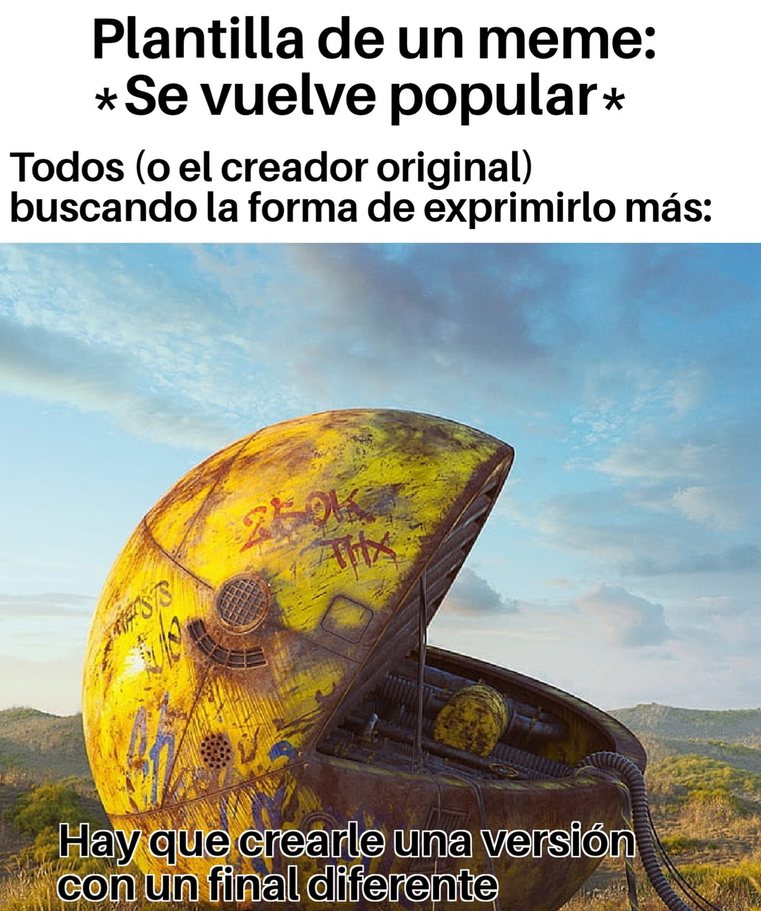 O un final alternativo donde pasa los contrario a la plantilla original ...