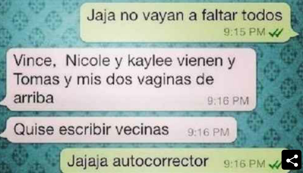 el autocorrector es todo un loquillo - Meme by nellybeth24 :) Memedroid