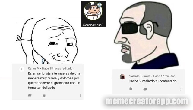 ese tipo dice que el Coronavirus es un tema delicado - Meme subido por ...