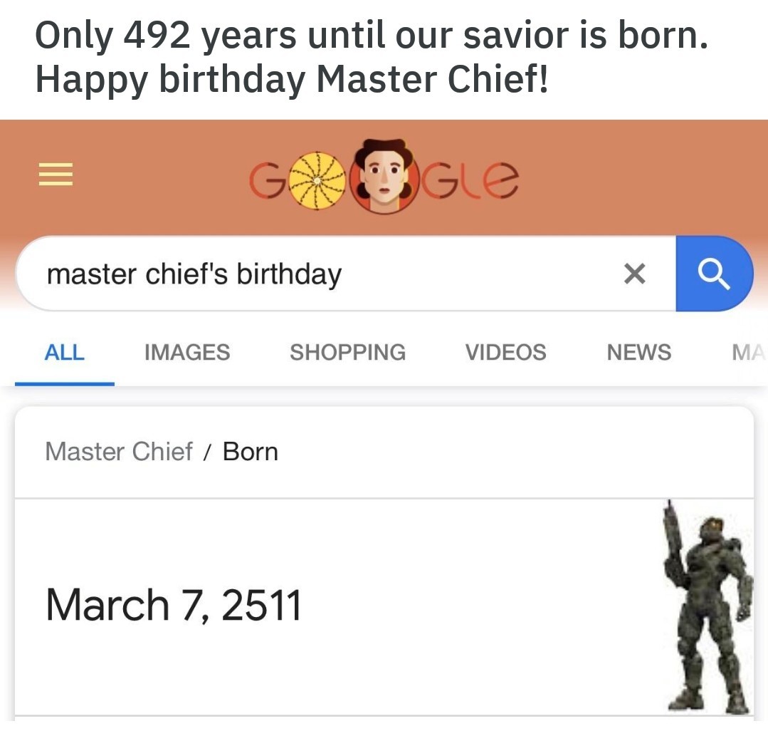 Happy birthday Master Chief! - Meme by erenkorkut.pw :) Memedroid
